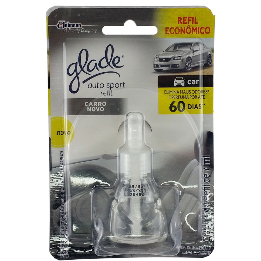 Refil Aromatizante Glade Auto Sport Carro Novo Johnson - Altese
