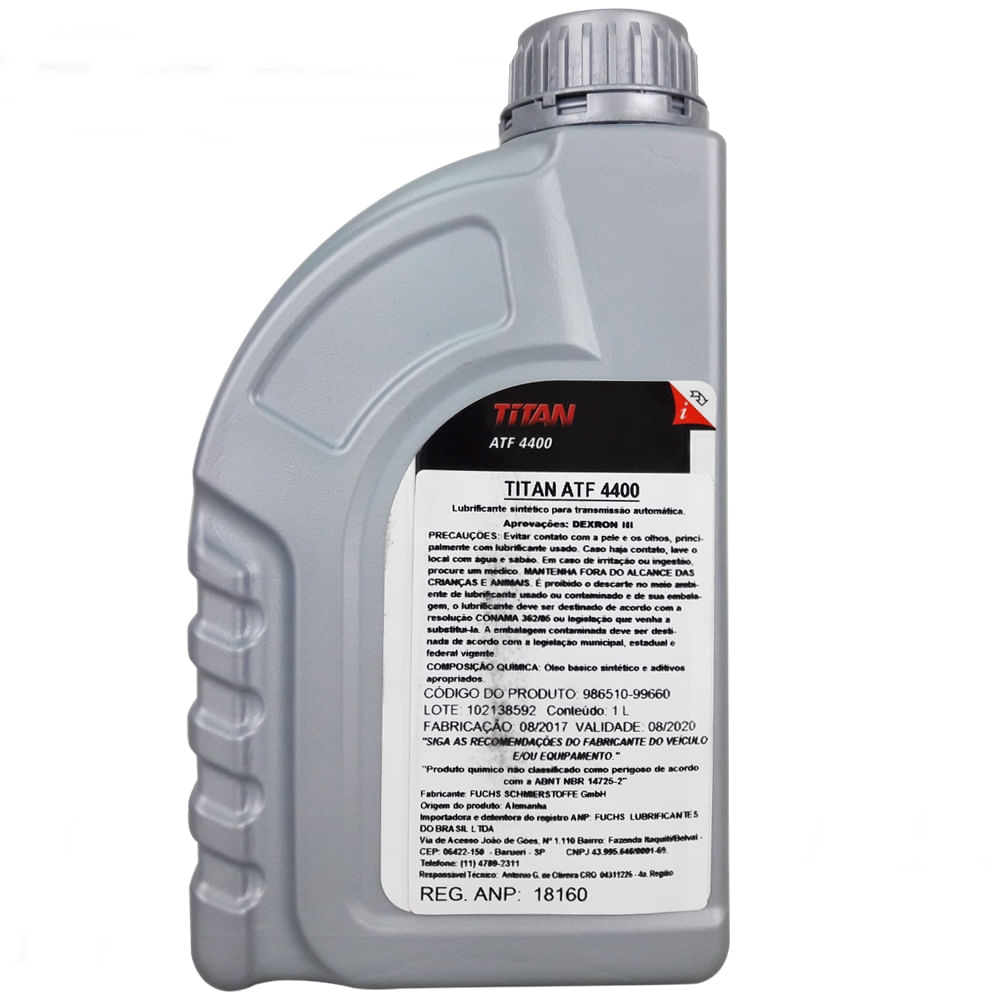 Óleo Lubrificante Sintético para Transmissão Automática Titan ATF 4400 ...