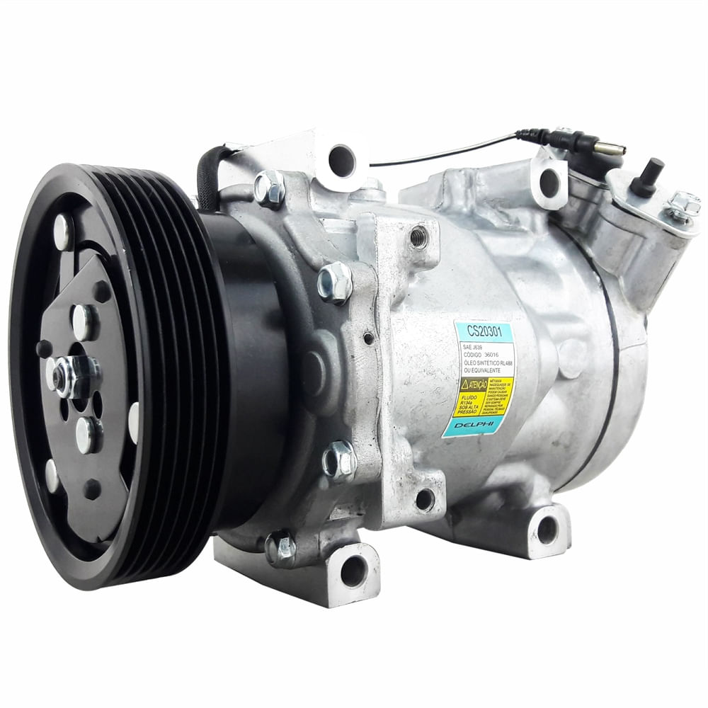 Compressor de Ar Condicionado Delphi Renault Logan Duster Sandero 1.6 ...